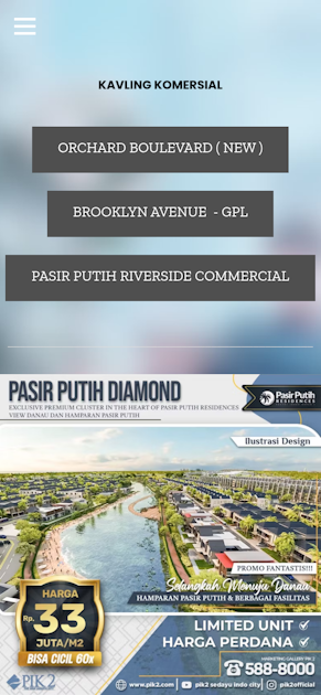 Kavling Komersial - PIK 2 Golf Island Official Website | Pantai Indah ...